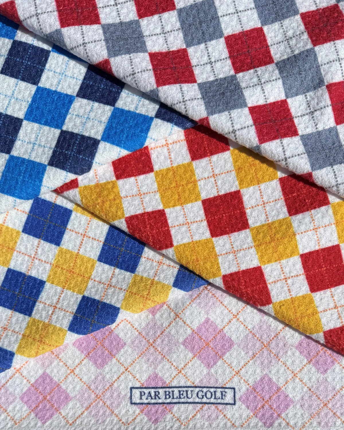 The Argyle Collection – Classic Golf Towels | Par Bleu – Par Bleu Golf